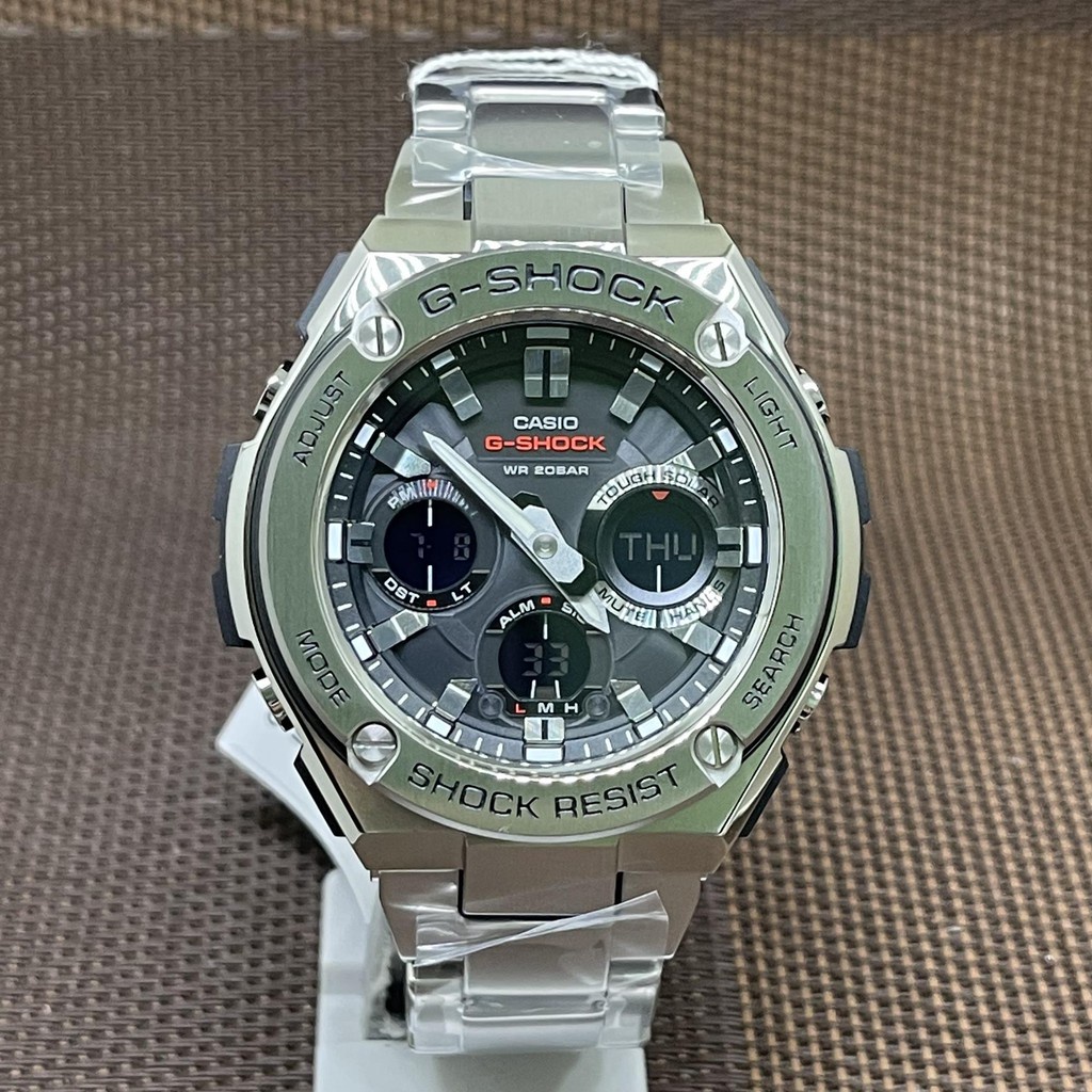 [Original] Casio G-Shock GST-S110D-1A Stainless Steel Analog Digital ...