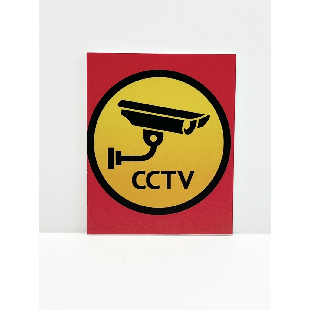 CCTV SIGN/SIGNAGE | 80mm x 100mm | SECURITY SIGN, WARNING SIGN, BEWARE ...