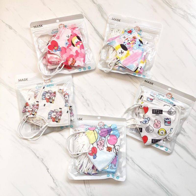 Kn95 Child Character BT21 Mask | Shopee Singapore