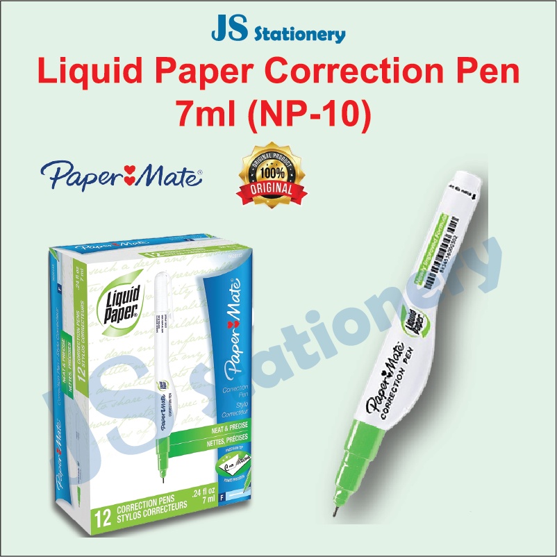 LIQUID PAPER Correction Pen Fluids 7ml Needle tip Fast Dry (NP10 ...