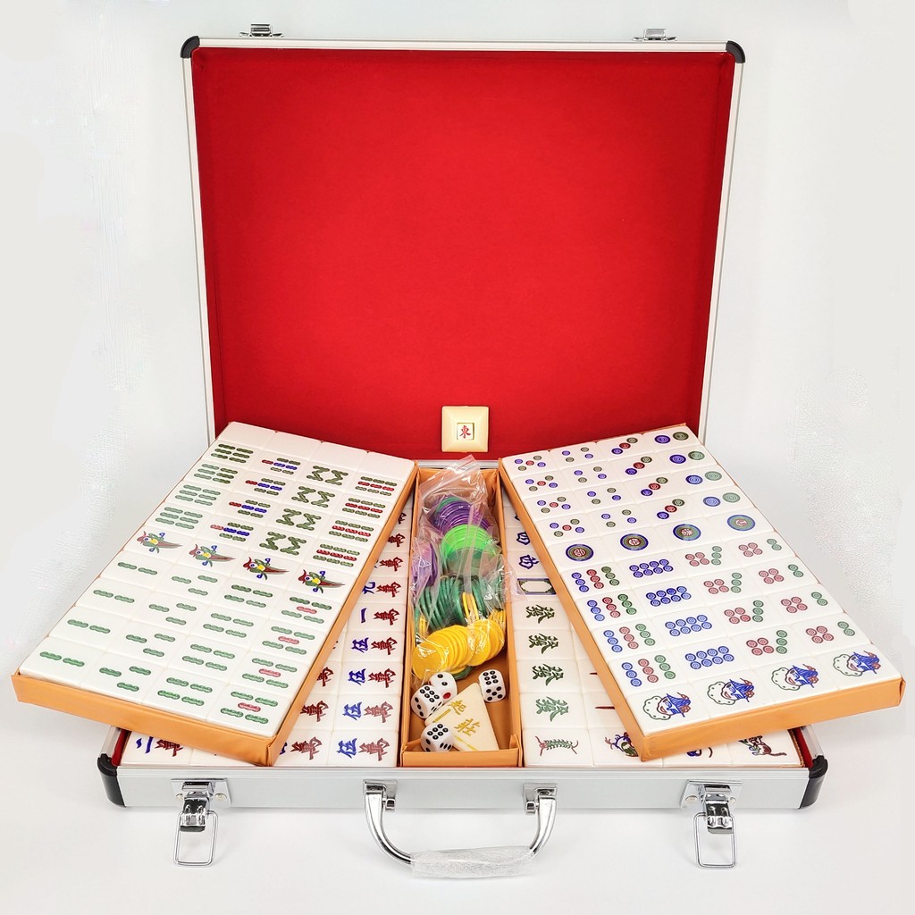 [MANY COLOURS] A1 Size 37mm 160 Tiles Crystal Acrylic Singapore Mahjong ...