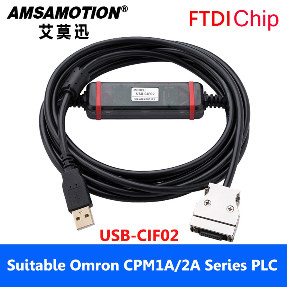 Suitable for Omron PLC Programming Cable USB-CIF02 Download Cable CPM1A/2A Series Download ...