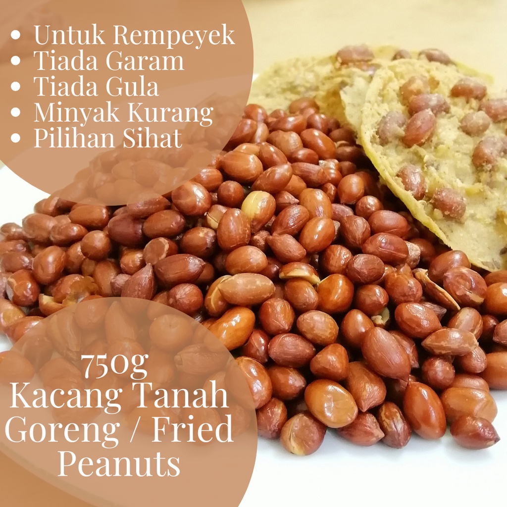 750g Fried Peanut No Salt/750g Unsalted Fried Groundnut/750g ...