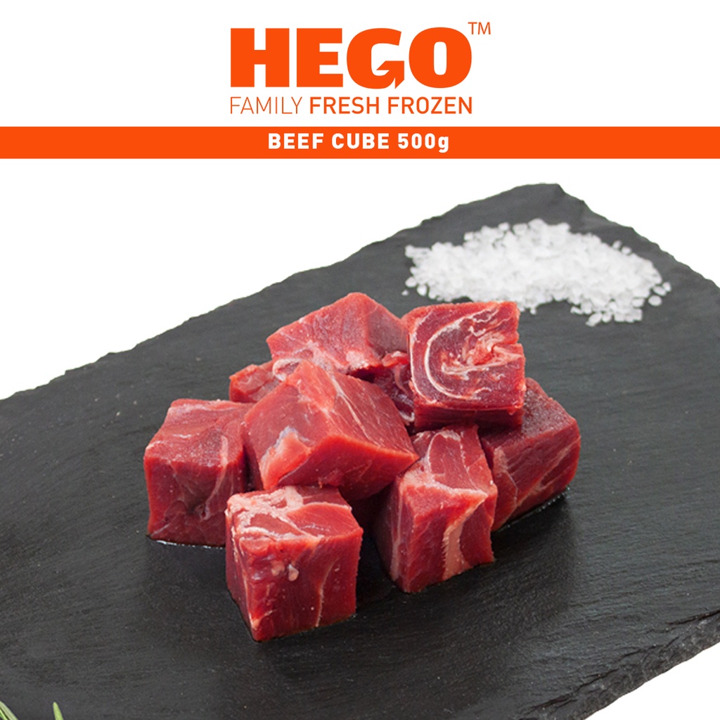 Hego | Beef Cube 500 G | Frozen | Halal | Shopee Singapore
