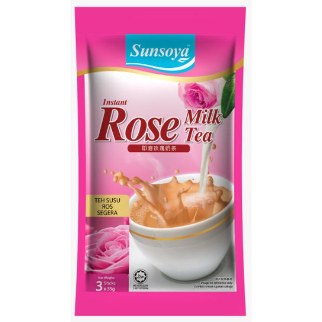 Sunsoya Rose milk tea (3 stick) | Shopee Singapore
