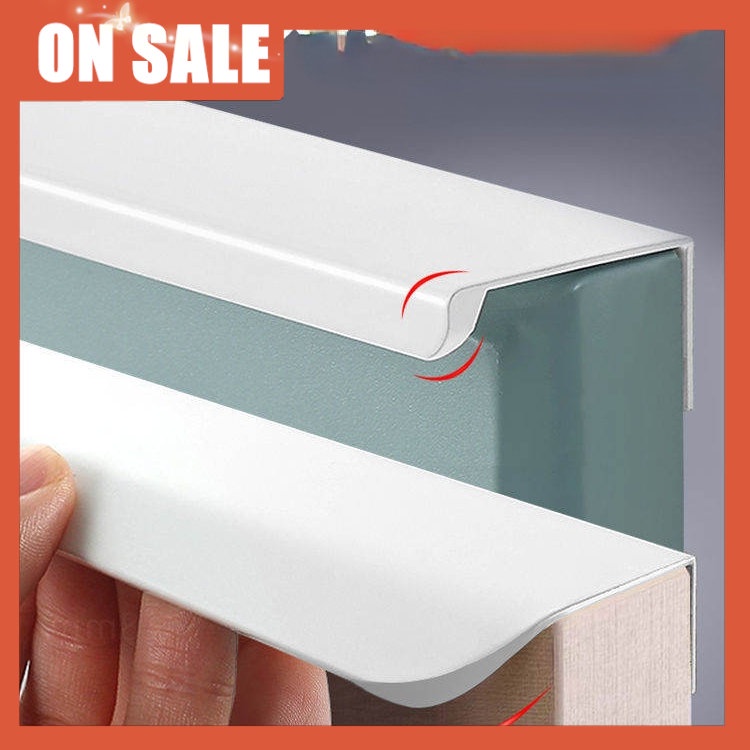 Modern wardrobe white invisible handle punch free cabinet large ...