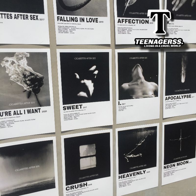 14 PCS Aesthetic Wall Decor CAS Band Posters | Shopee Singapore