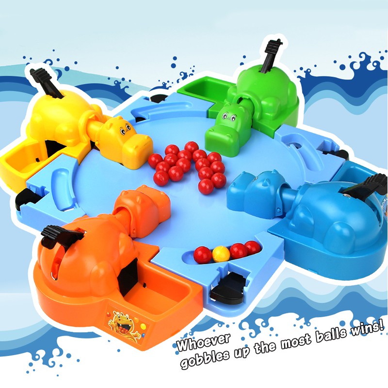 Feeding Hungry Hippo Marble Swallowing Ball Game Feeding interactive ...