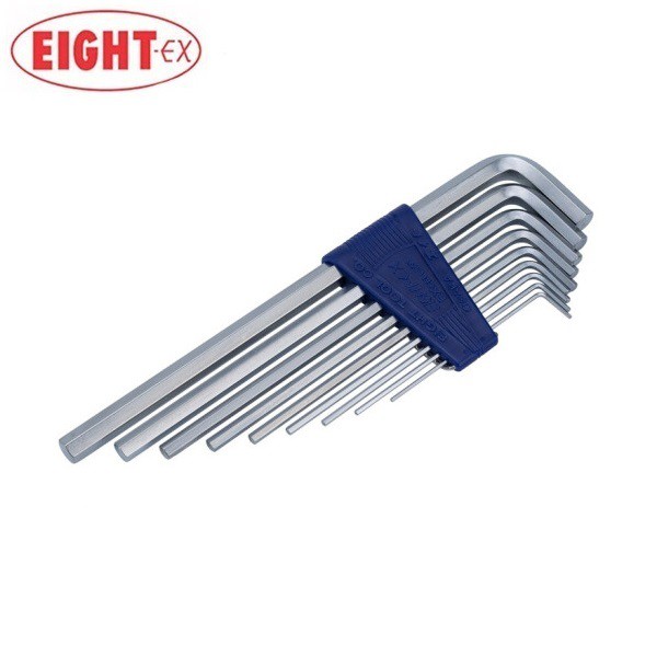 EIGHT Allen Key Wrench Metric Set Long Length Chrome (Made in JAPAN ...