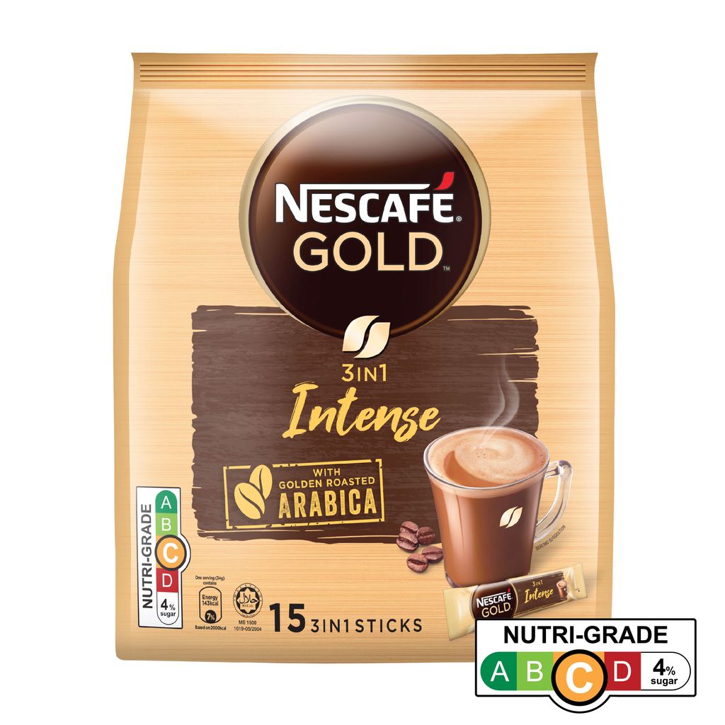 NESCAFE GOLD 3in1 Intense (15x34g) | Shopee Singapore
