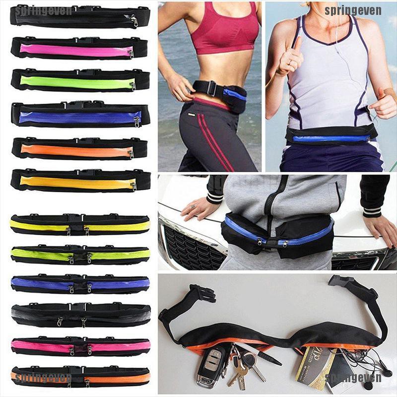 [springeven]Sports Hip Pack Belly Waist Bum Bags Fitness Running ...