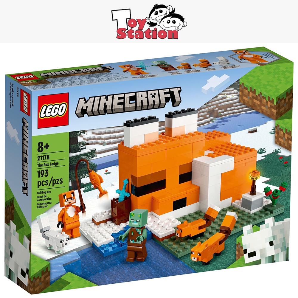 LEGO Minecraft 21178 The Fox Lodge | Shopee Singapore
