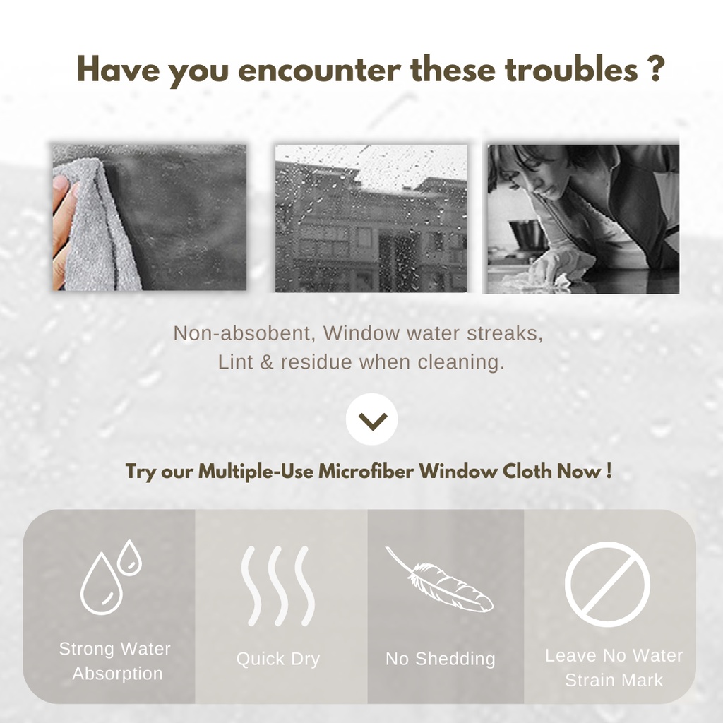 mixshop Premium Fish Scale Cloth, Glass/Window Cloth, Household Multi ...