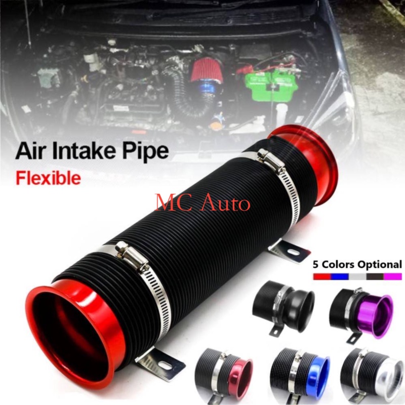Air Intake Pipe Flexible 3" Adjustable Multi Ram/Cold Air Intake Turbo ...