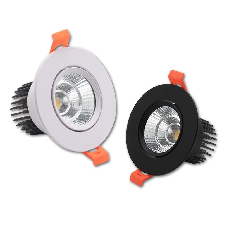 3W5W7W10W12W15W LED Downlights Epistar Chip COB Recessed Ceiling Lamps ...
