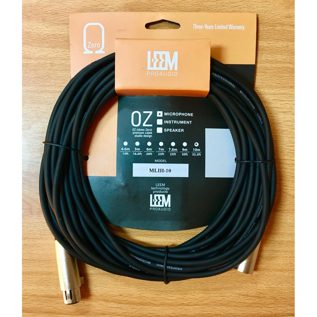 Cable Jack Microphone Leem MLIII-10 | Shopee Singapore