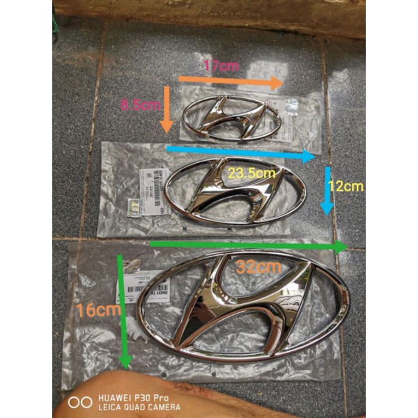 Genuine MOBIS HUYNDAI LOGO, front mounted LOGO. | Shopee Singapore