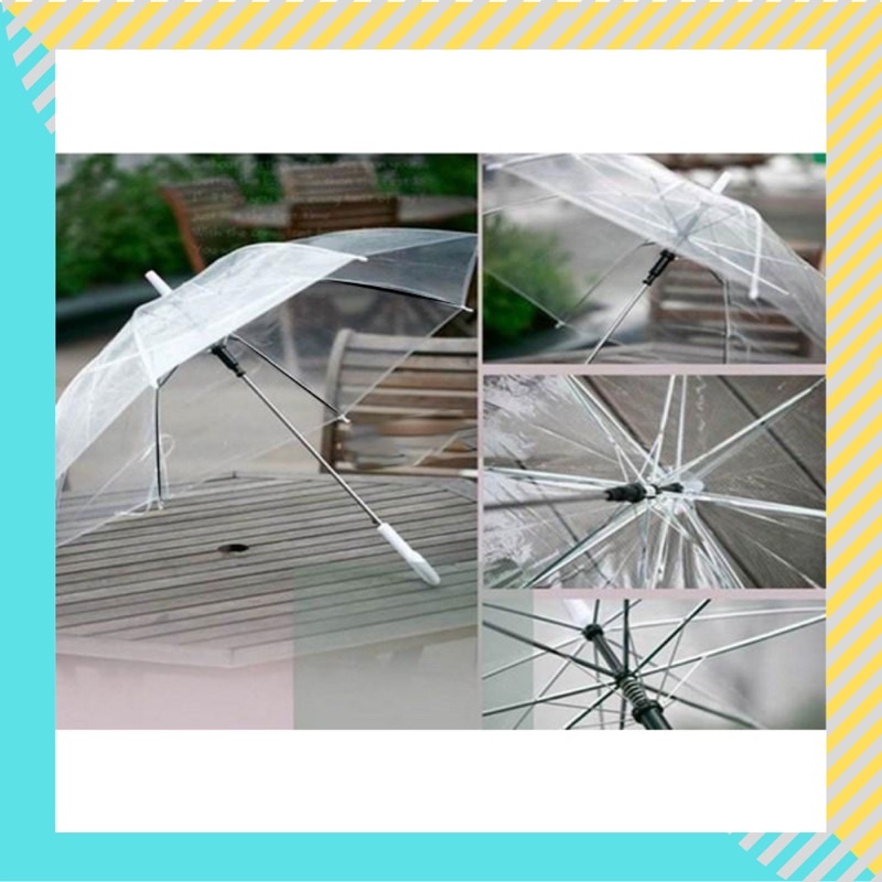 Transparent pvc Umbrella Korean Model Prewedding Umbrella | Shopee ...