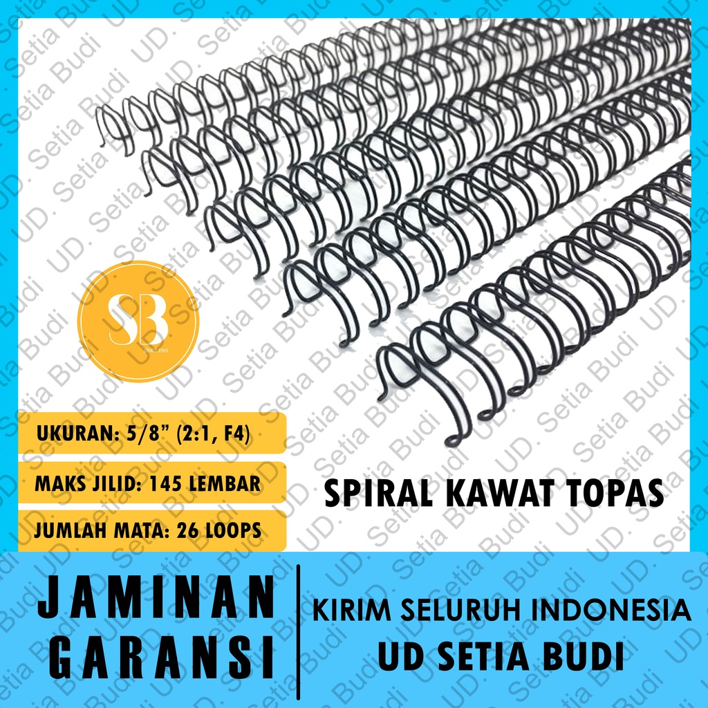 Spiral Wire Topaz 5/8" (2:1, F4 ) 1 Box (50 Rods) | Shopee Singapore