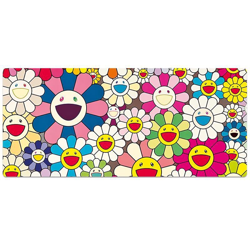 Murakami Sunflower Mouse Pad Oversized Desk Pad Computer Keyboard Men ...