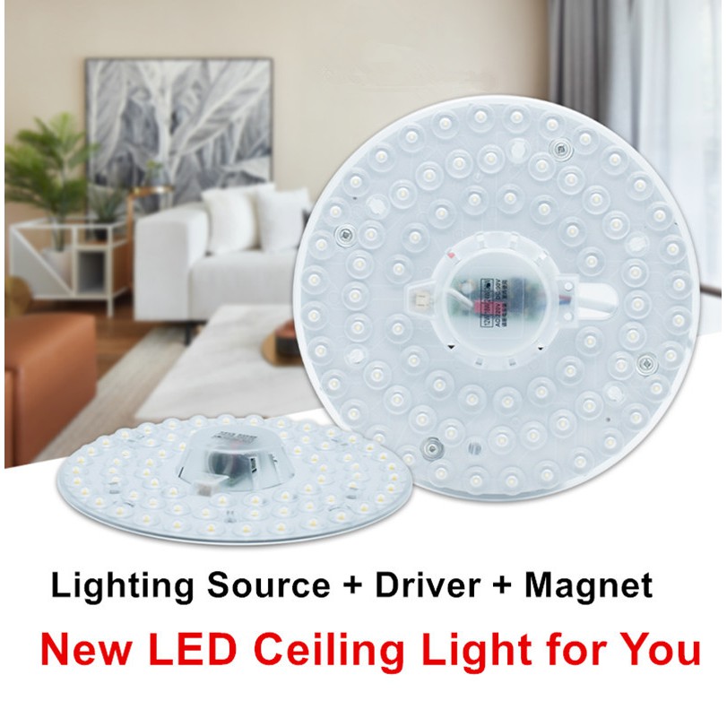 Round 220V PCB Board Lighting Source with Magnet + LED Driver 12W 18W ...