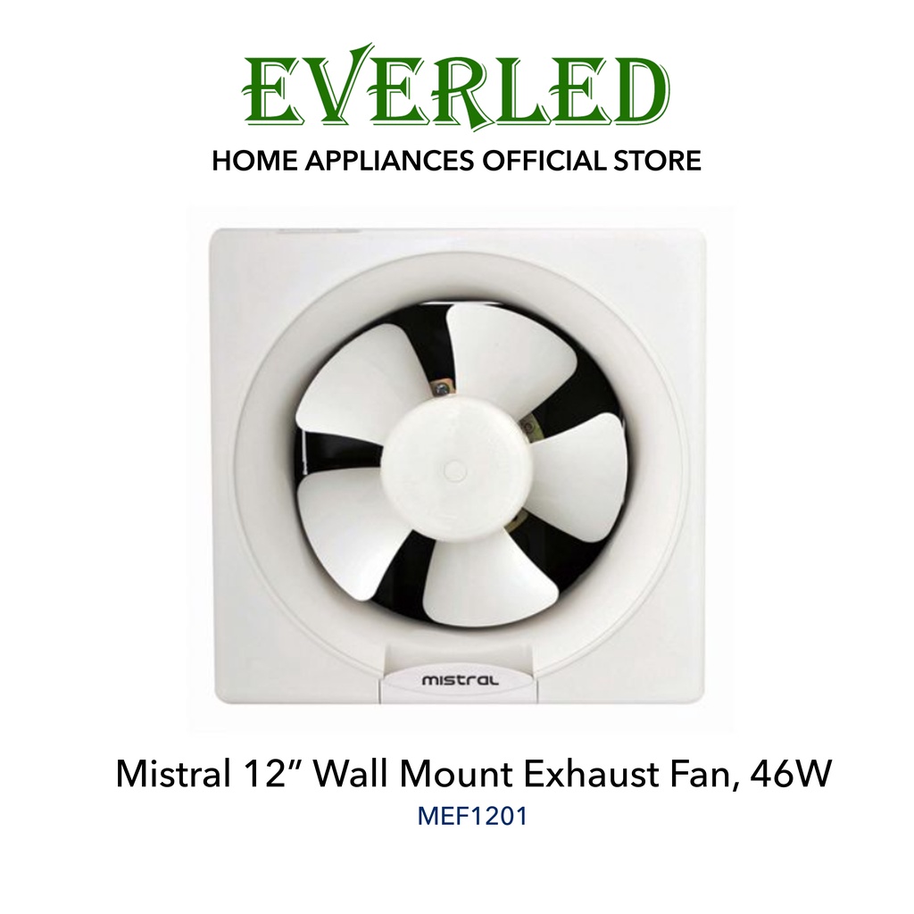 MISTRAL 12" Wall Mounted Exhaust Fan, 46W [MEF1201] | Shopee Singapore