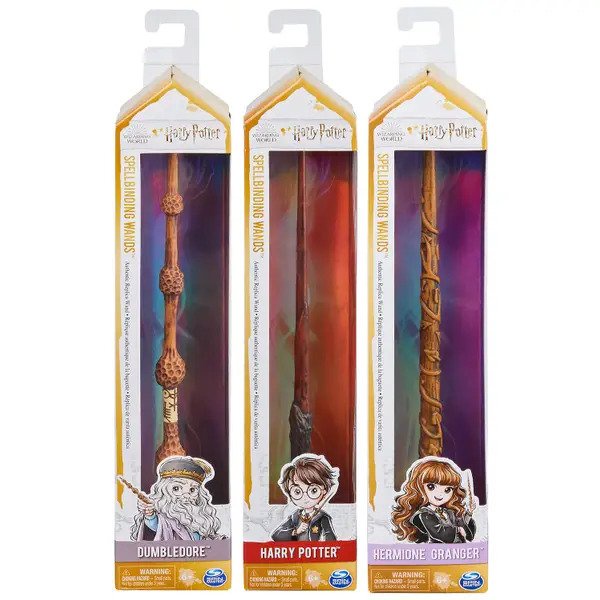 Harry Potter Wizarding World, Spellbinding Wands Assorted (Random Pick ...