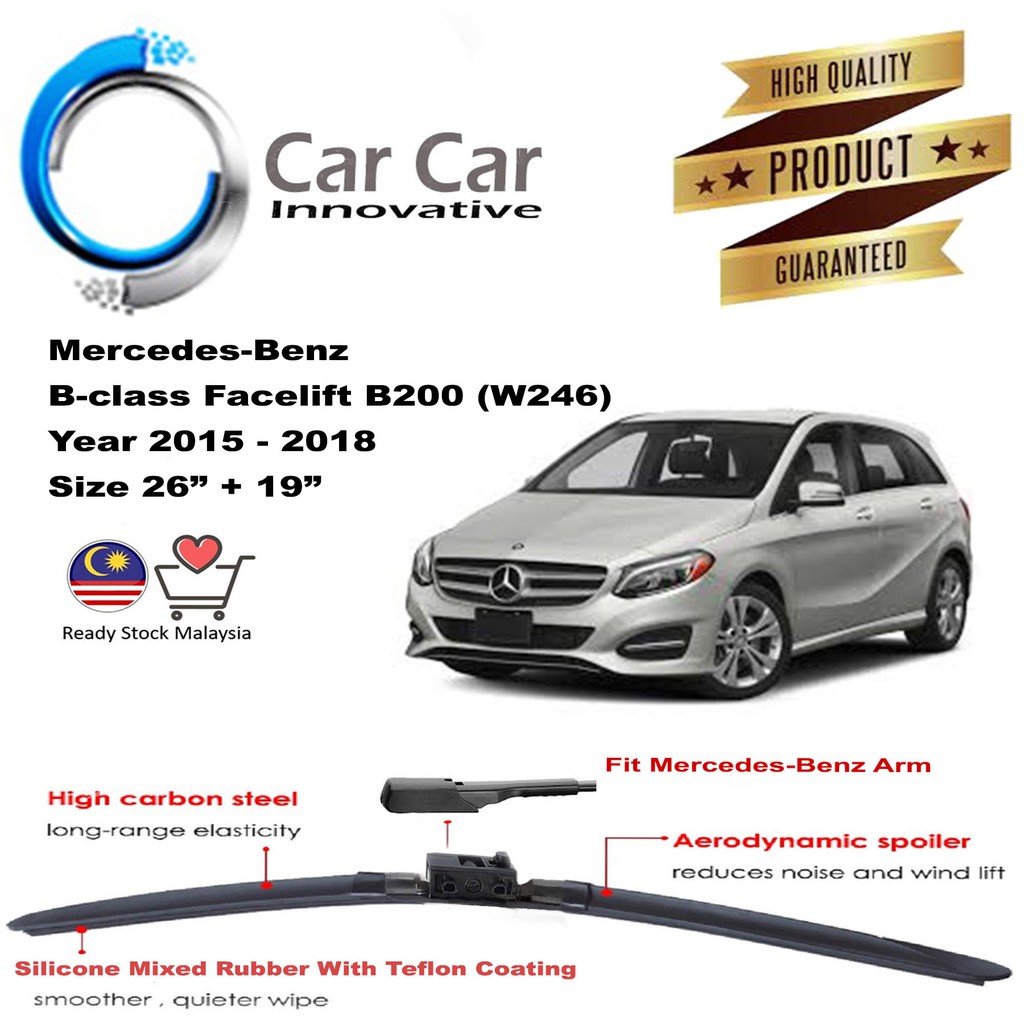 Mercedes-Benz B-Class (W246) (B200 Facelift) Wiper, Wiper Blades, Car ...