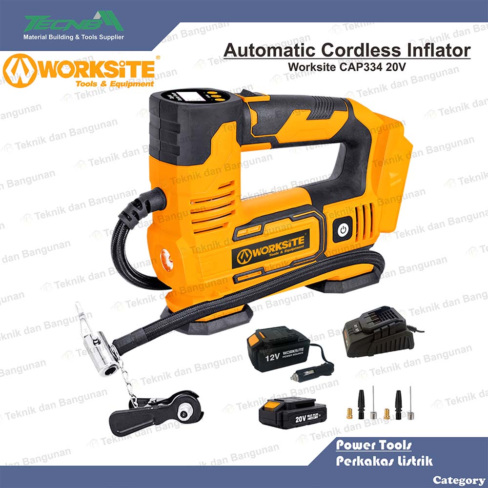 Worksite CAP334 20V Cordless Inflator | Shopee Singapore