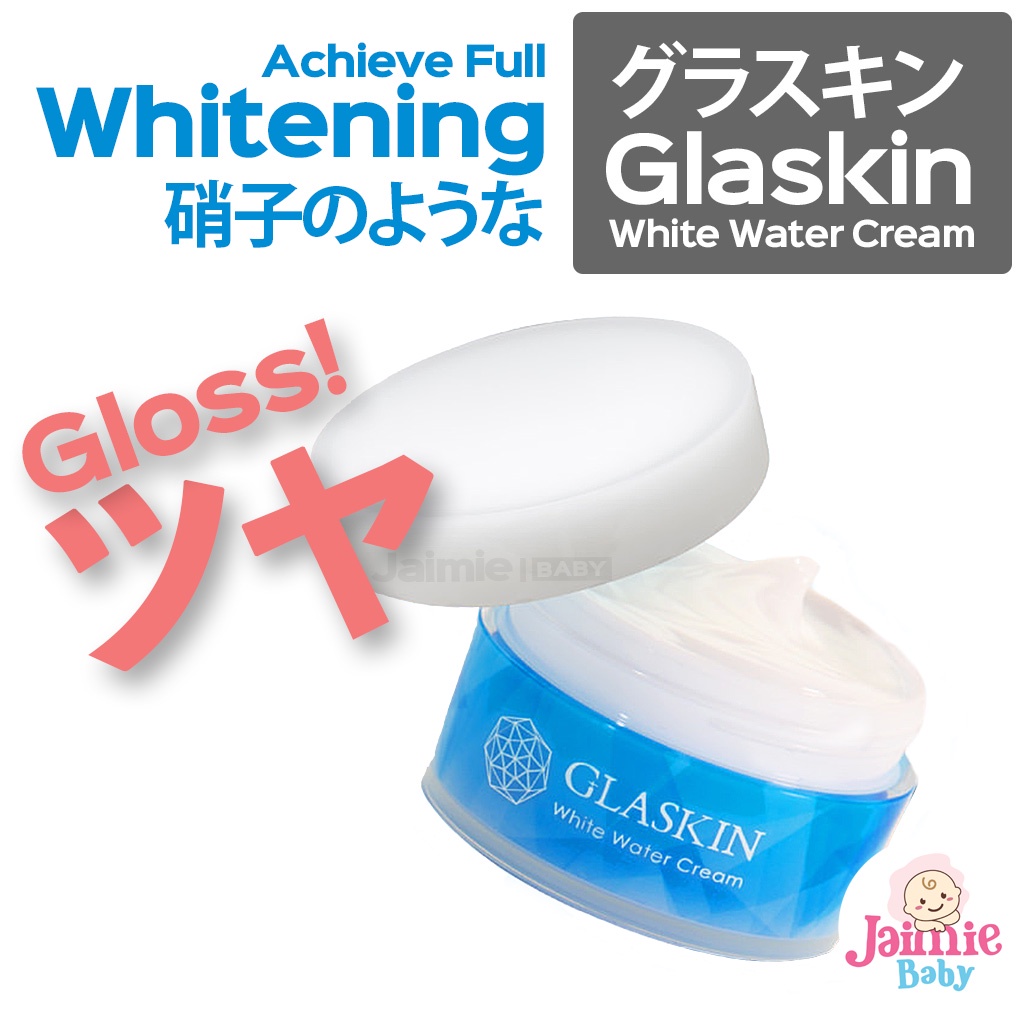 Glaskin white water cream グラスキン Made in Japan placenta whitening cream ...