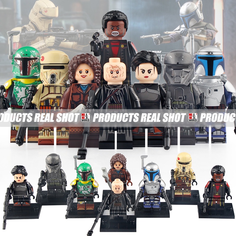 Star Wars Minifigures Peli Motto Fennec Shand Greef Carga Jango Fett ...