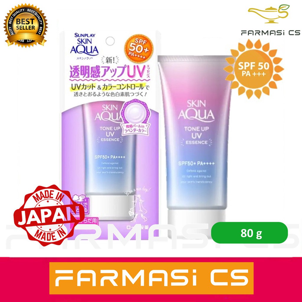 Mentholatum Sunplay Skin Aqua Tone Up UV Essence SPF 50+ PA++++ 80g EXP:04/2025 spf50+ | Shopee ...