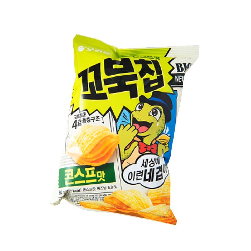 Orion Turtle Chip Corn Soup 80G- KMXD [Korean] | Shopee Singapore