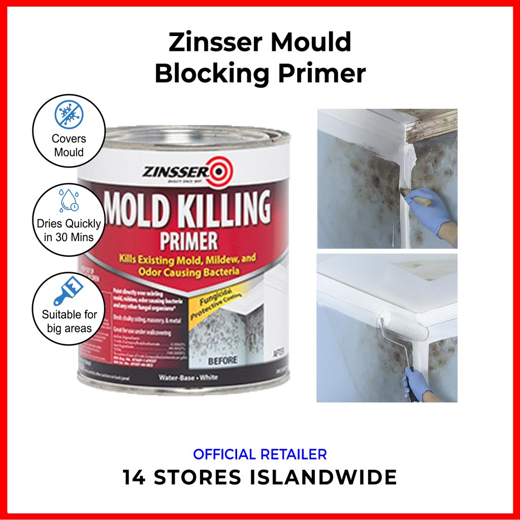 Zinsser Mould Blocking Primer Paint (369ml/946ml) | Shopee Singapore