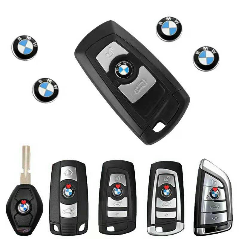 11mm BMW Logo Car Key Sticker Remote Control Sticker Emblem Badge Decal