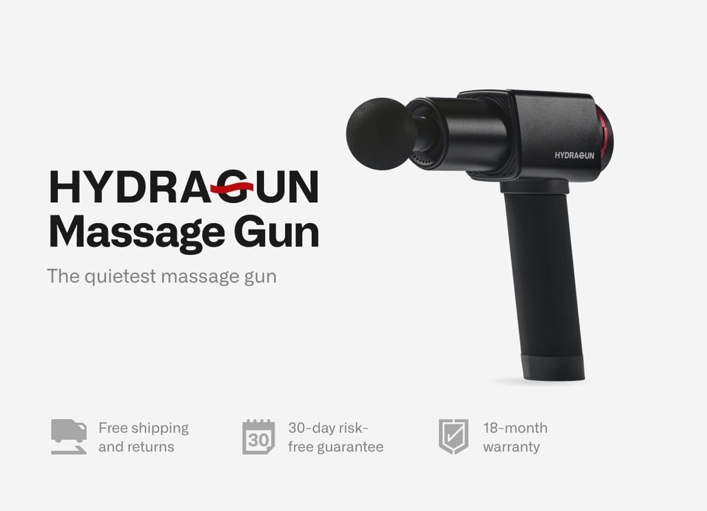 HYDRAGUN Massage Gun – Deep Tissue, 12mm AMP, Quiet Relief for Soreness ...