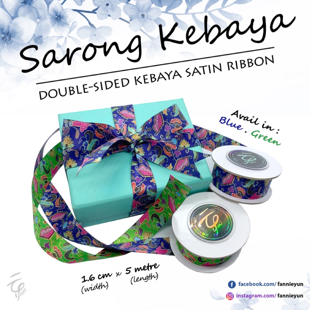 Cabin Crew Kebaya Ribbon Double sided Satin - Singapore Airlines SQ SIA ...
