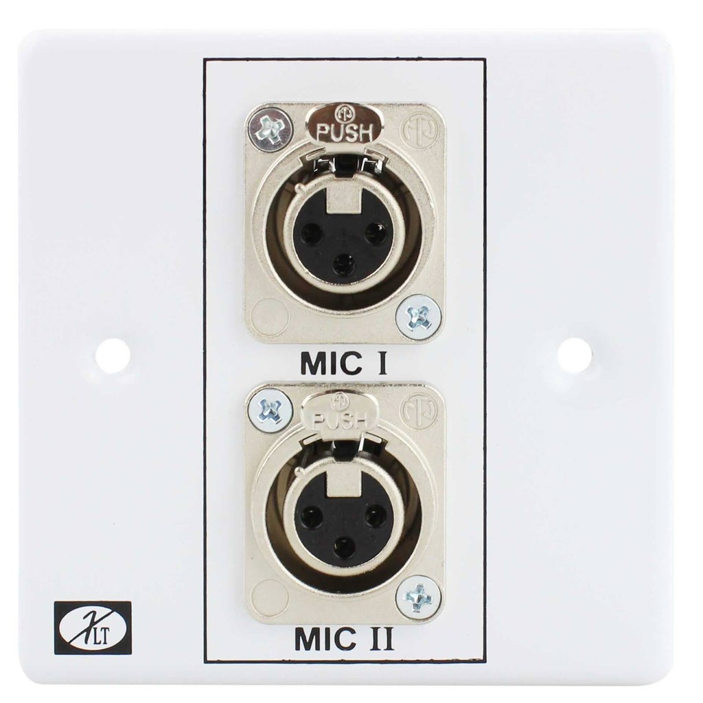 【SG】Double MIC Receptacle Plate RP-9076 Direct Mic Port Faceplate ...