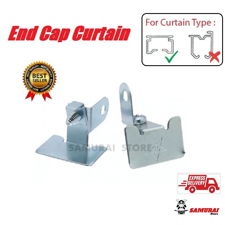 End Cap Curtain / Aksesori Rel Langsir / Curtain Rail Accessories ...