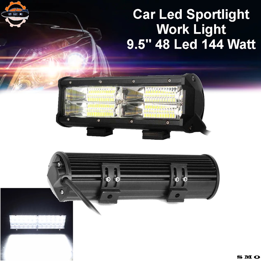 Car Sportlight Led Work Light Fog Light 9.5'' 48 Led 144 Watt Hilux ...