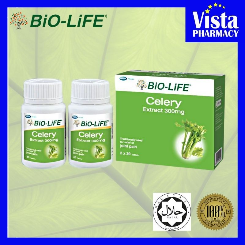 [EXP: 16/10/2024] Bio-Life Celery Extract 300mg ( 2 x 30'S ) | Shopee Singapore