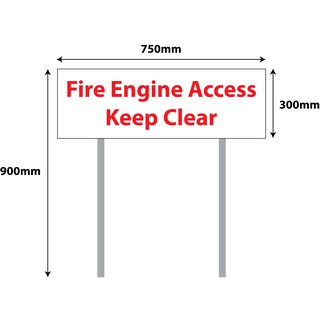 FIRE ENGINE ACCESS SIGN | Shopee Singapore