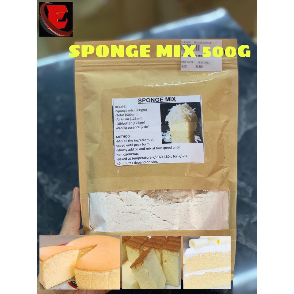 SPONGE CAKE MIX FLOUR/ 500G | Shopee Singapore