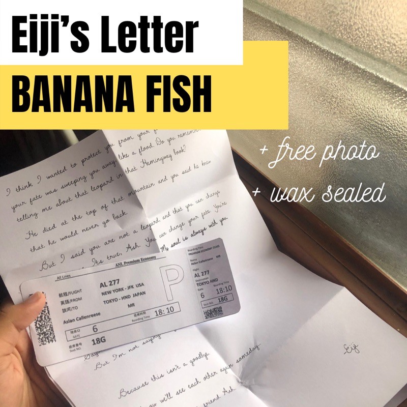 Eiji’s Letter: Dear Ash (Banana Fish) | Shopee Singapore