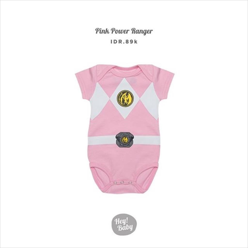 Hey Baby Pink Power Ranger Rom per Jumper Baby 3-6m | Shopee Singapore
