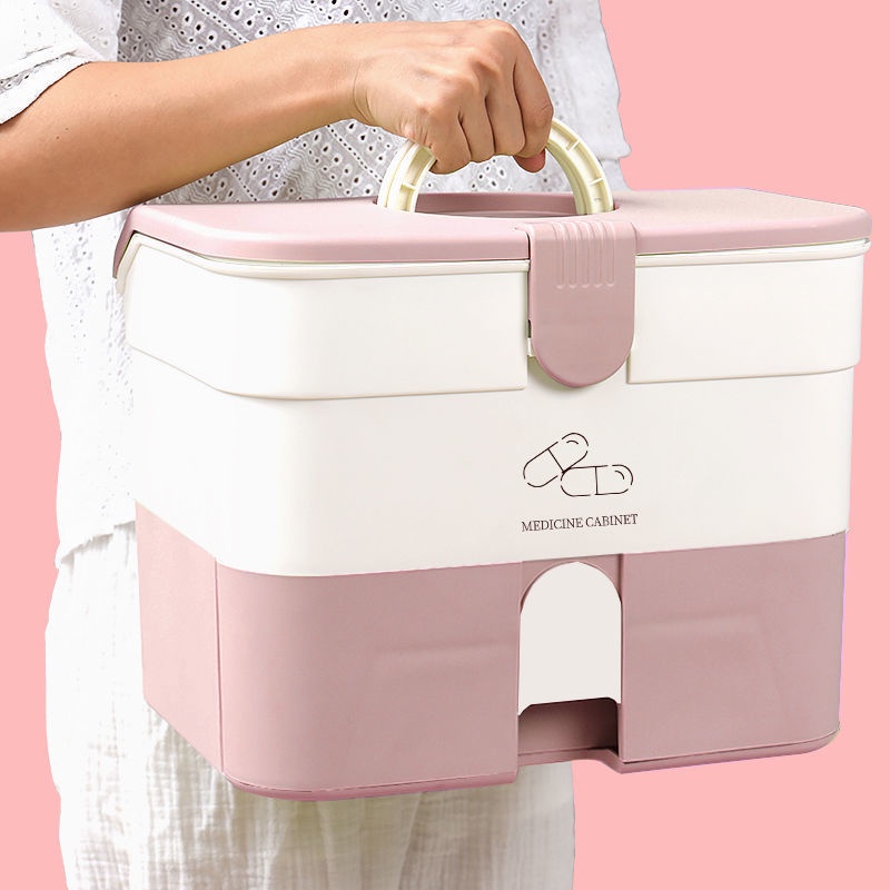 Multifunctional First Aid Kit Large Medicine Storage Box Large Capacity ...