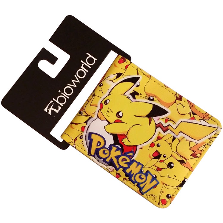 Pokemon Pikachu Cartoon Student 3D Fashion New Mini Short Card Wallet ...