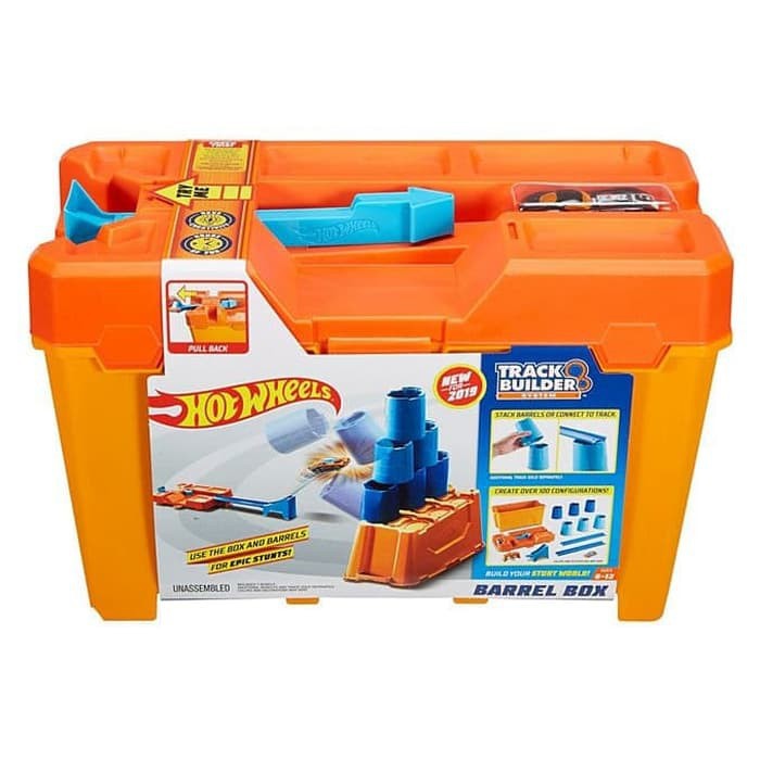 Hot Wheels Track Builder Barrel Box | Shopee Singapore