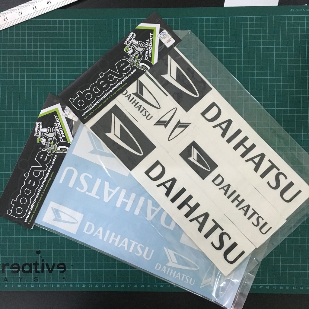 DAIHATSU car sticker (set) | Shopee Singapore