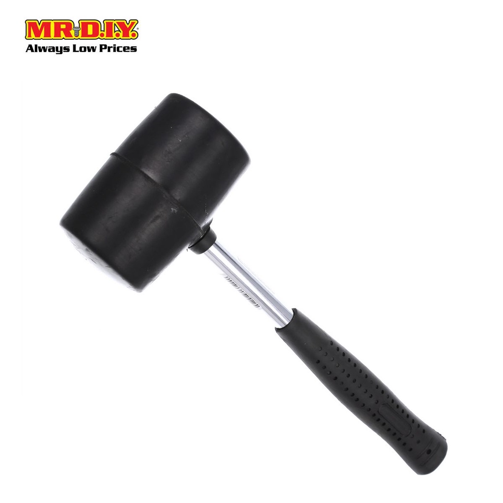 (MR.DIY) Hand Tool Solid Black Rubber Mallet Hammer (160Z) | Shopee ...